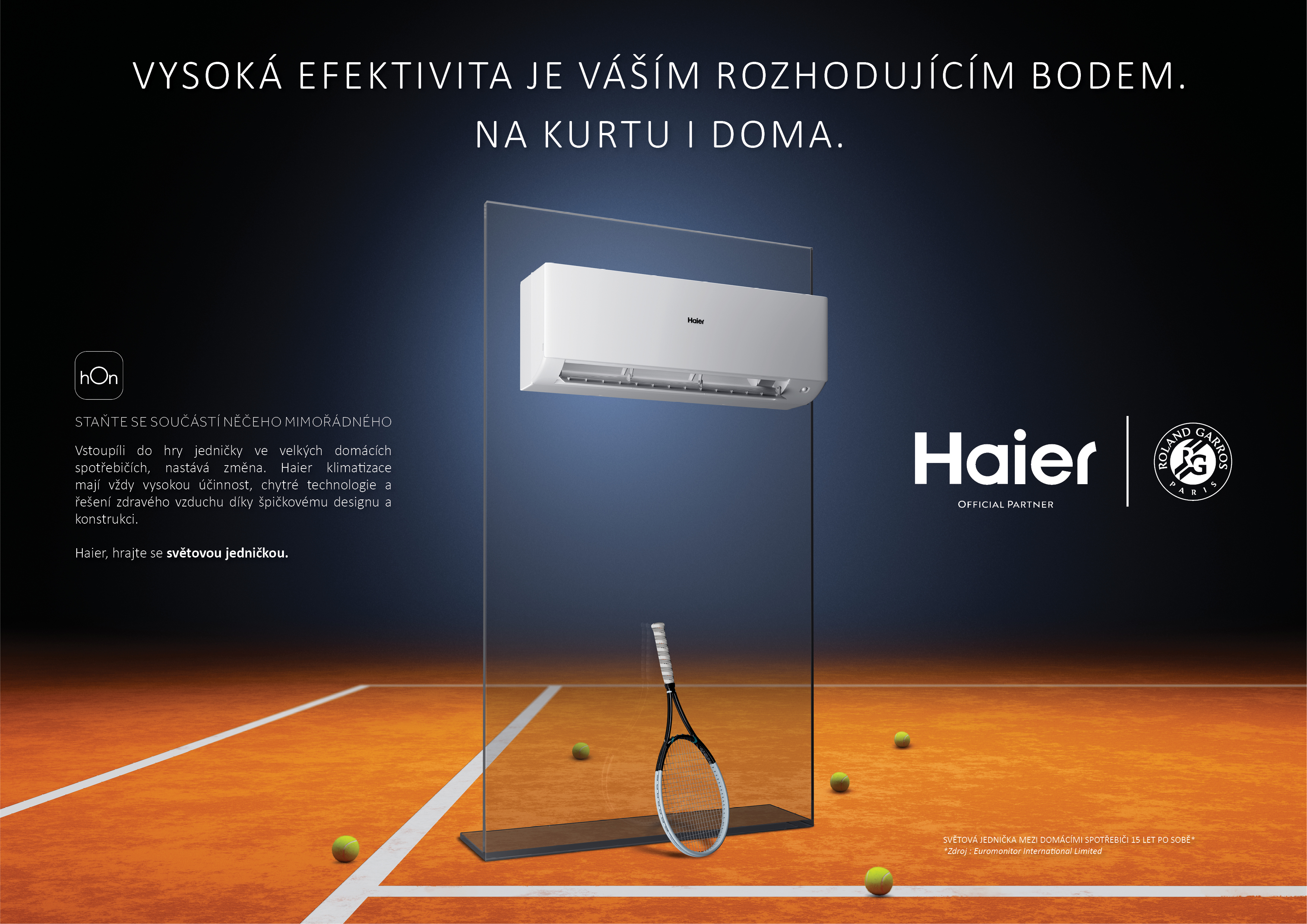 Haier - ATP Tour a Roland-Garros | Haier - klimatizace
